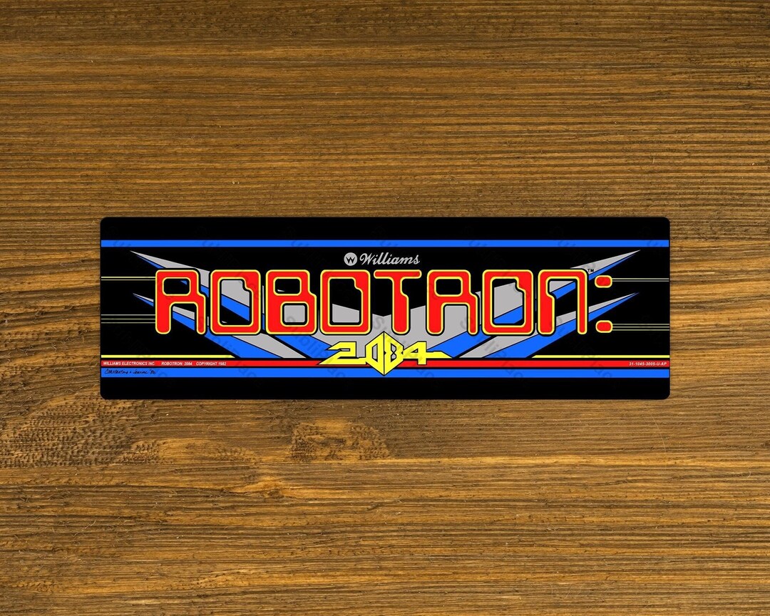 Robotron 2084 Arcade Game Marquee Fridge Magnet 2" X 6.25" Metal Plate ...
