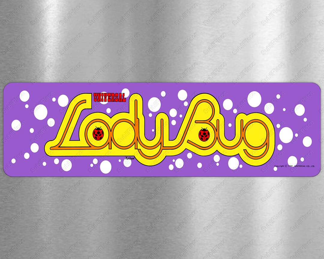 Ladybug Purple Version Arcade Game Marquee 4x13.5 - Etsy