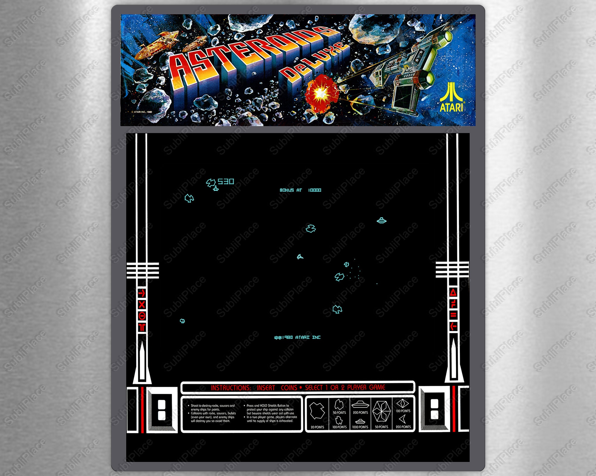 Asteroids Deluxe Arcade Machine