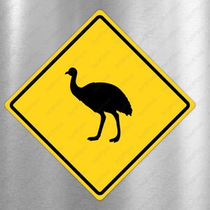 Emu Crossing Sign Metal Plate 8 Long Sides - Etsy