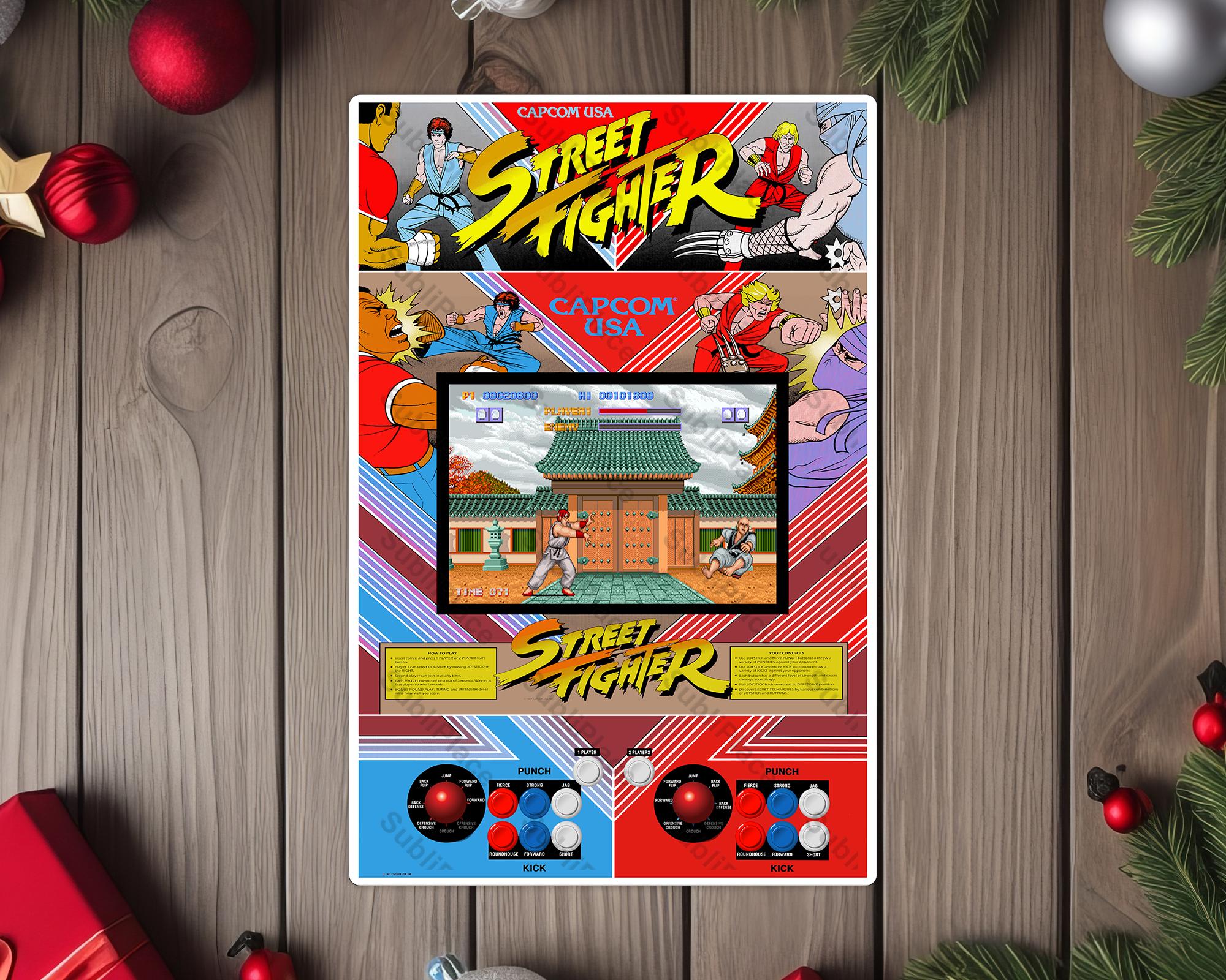 Street Fighter Arcade Game Marquee, Bezel, Screenshot & Control Panel ...