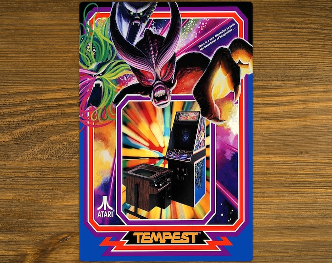 Arcade1up Cabinet Kickplate Front Riser Graphics Tempest Graphic ...