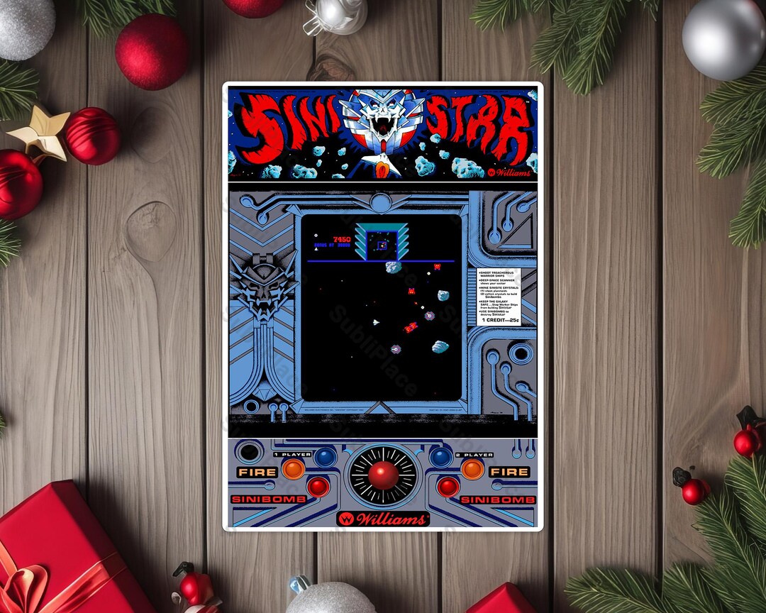 Sinistar Arcade Game Marquee, Bezel, Screenshot & Control Panel Image ...