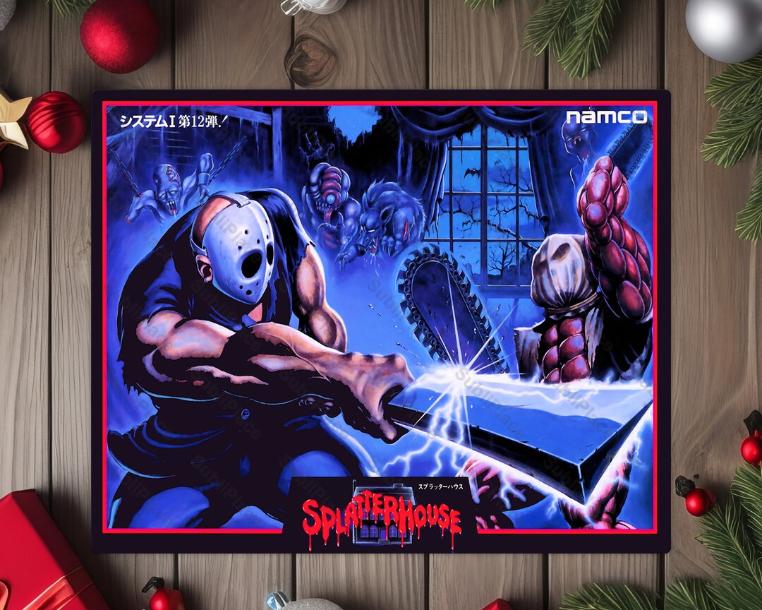 Splatterhouse Arcade Game Japanese Flyer Promo Art Image on a 8"x10 ...