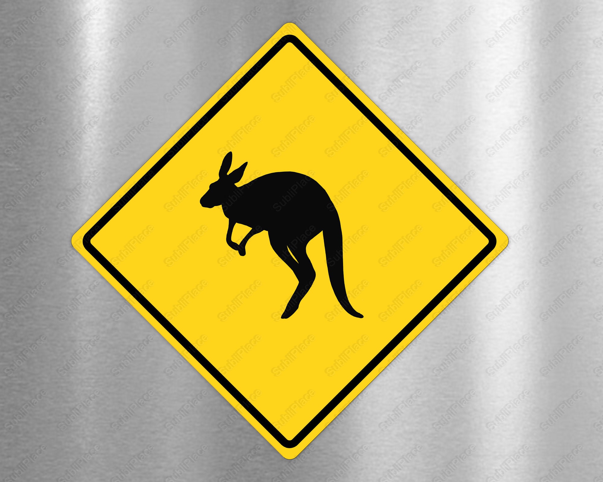 Kangaroo Crossing Sign