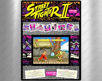 Street Fighter Ii Arcade Bezel - Etsy