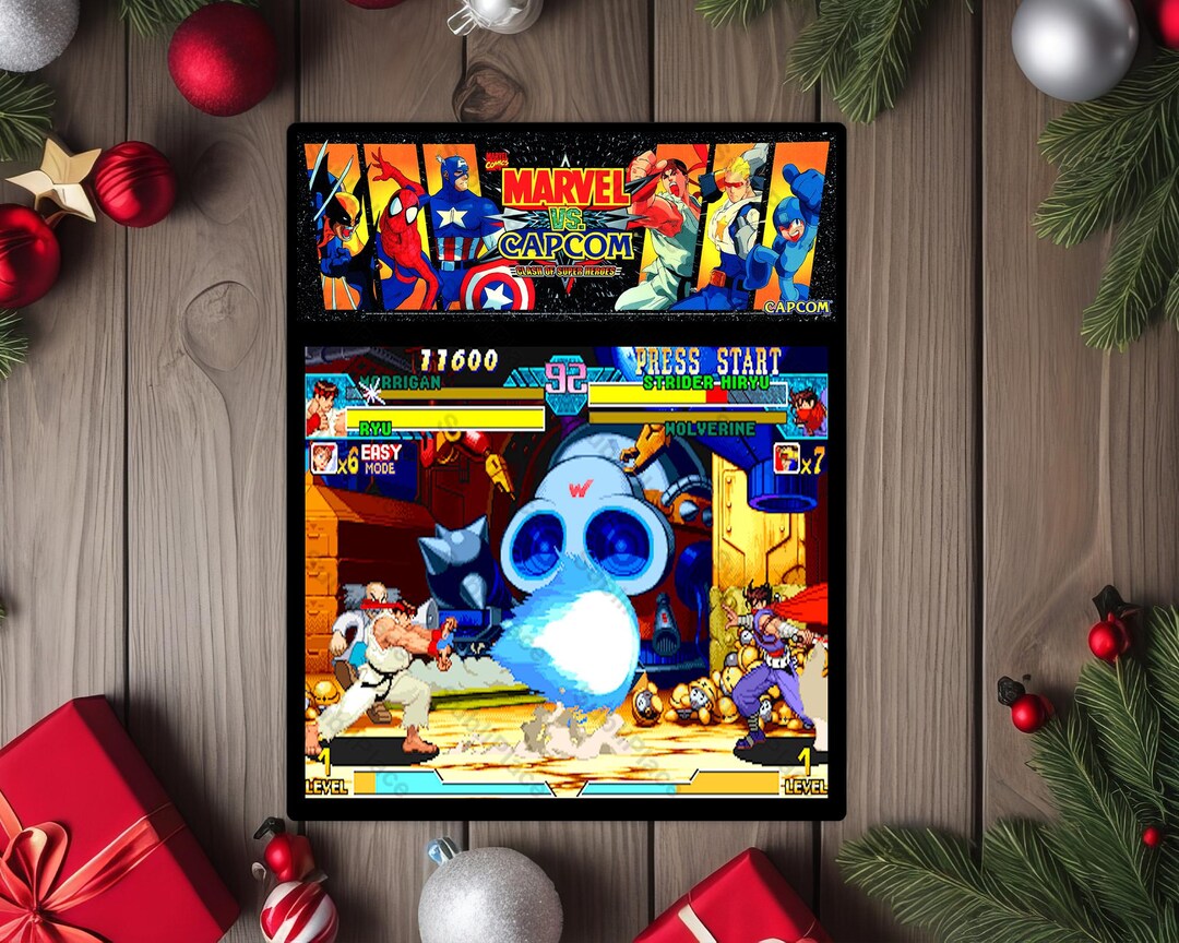Marvel Vs. Capcom Arcade Game Marquee & Screenshot Image on 8"x10 ...
