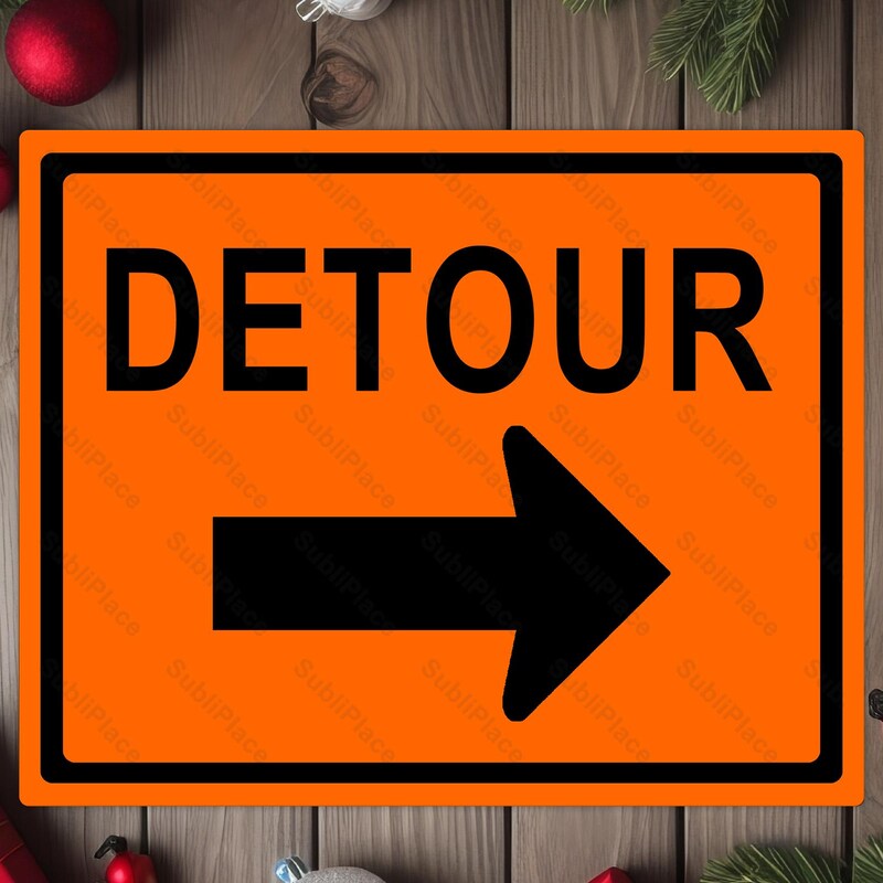 Custom Detour Signs - Etsy