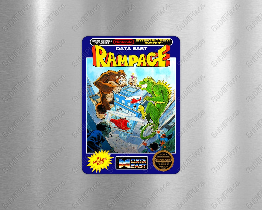 Rampage NES Box Cover Video Game Fridge Magnet - Etsy