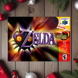 N64 the Legend of Zelda - Majora's Mask - Box Cover Video Game Image on ...
