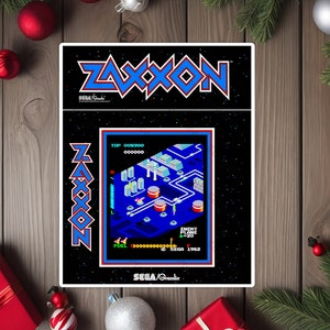 Zaxxon Arcade Game Marquee, Bezel & Screenshot 8"x10" Metal Plate ...