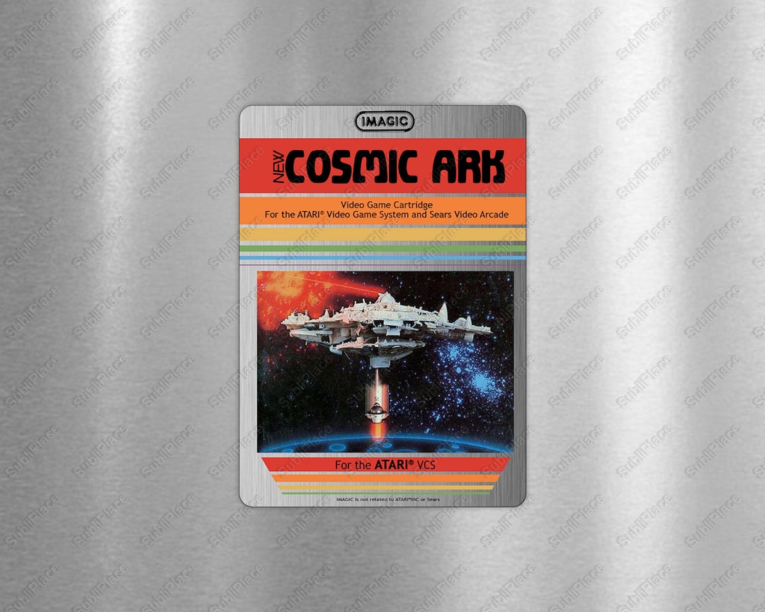 Cosmic Ark Atari 2600 Box Cover Video Game Fridge Magnet - Etsy