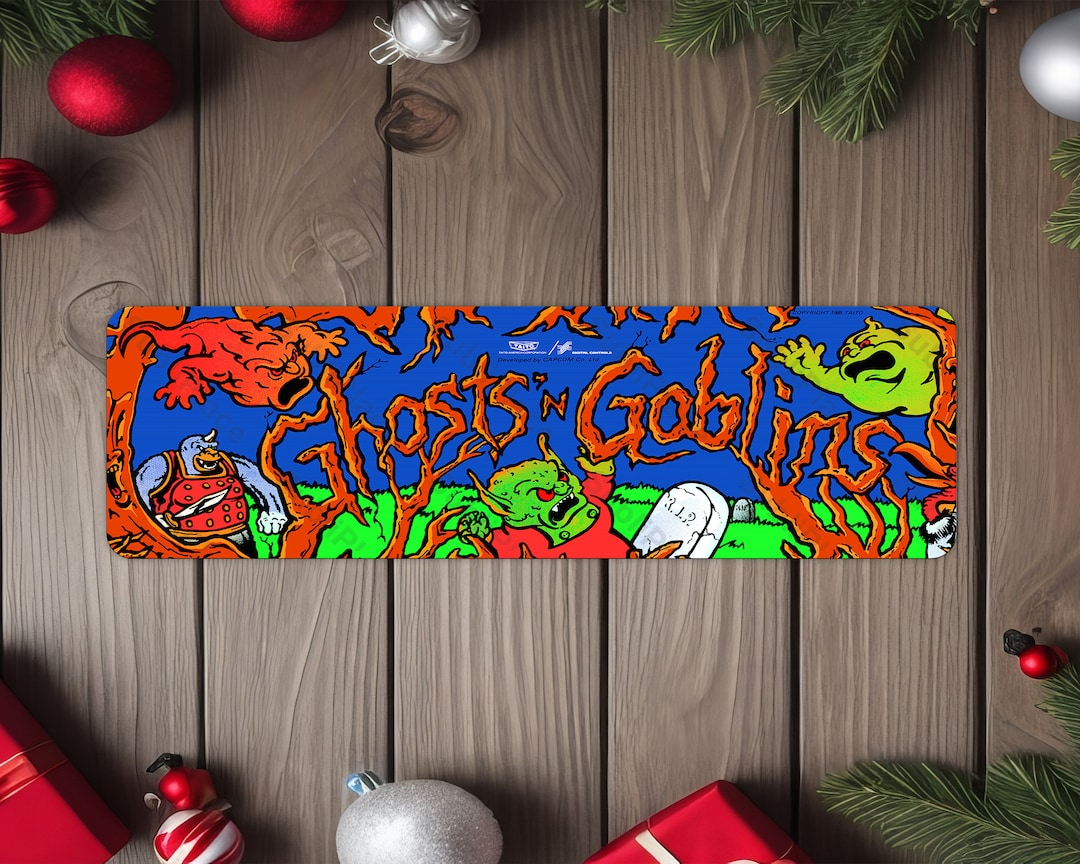 Ghosts'n Goblins Taito Arcade Game Marquee 4"x13.5" Metal Plate - High ...