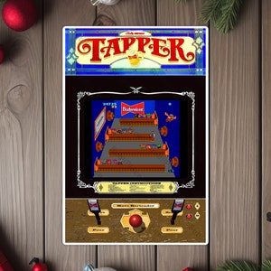 Tapper Arcade Game Marquee, Bezel, Screenshot & Control Panel Image on ...