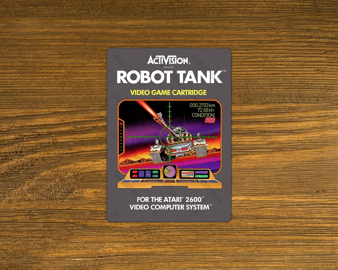 Robot Tank Atari 2600 Box Cover Video Game Image on a Fridge Magnet 2.5 ...