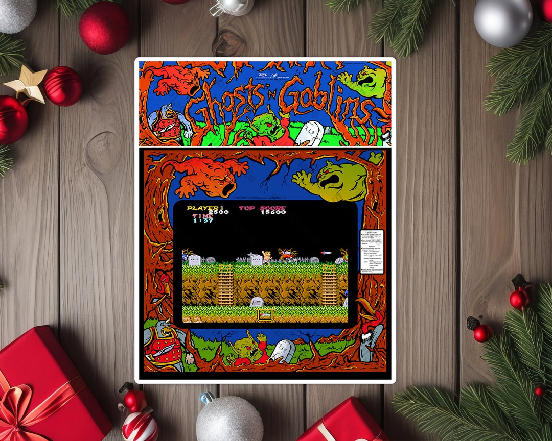 Ghosts'n Goblins Taito Arcade Game Marquee, Bezel & Screenshot 8"x10 ...