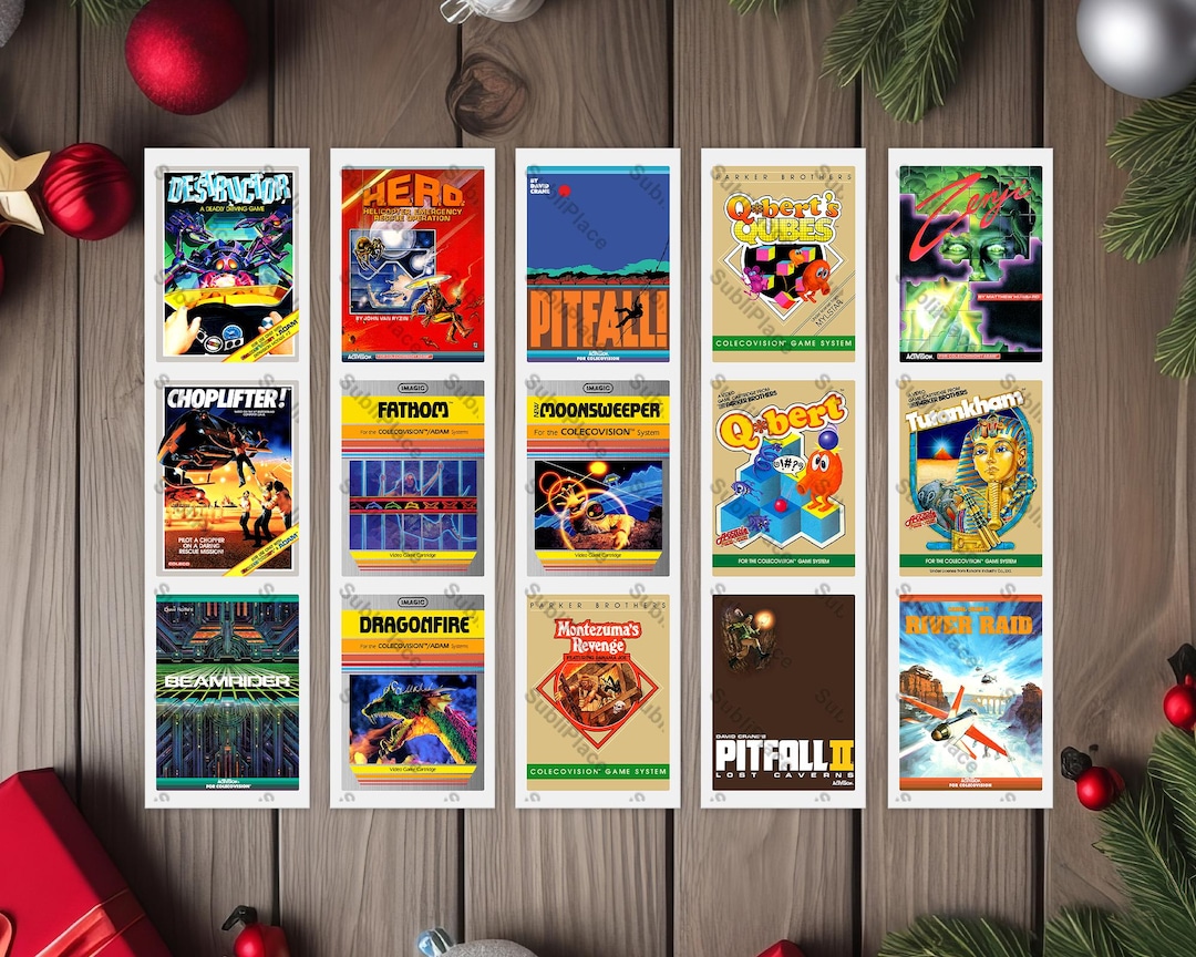 Set of 15 Coleco Vision Box Cover Image Stickers - Stickers 1.6" X 2.2 ...