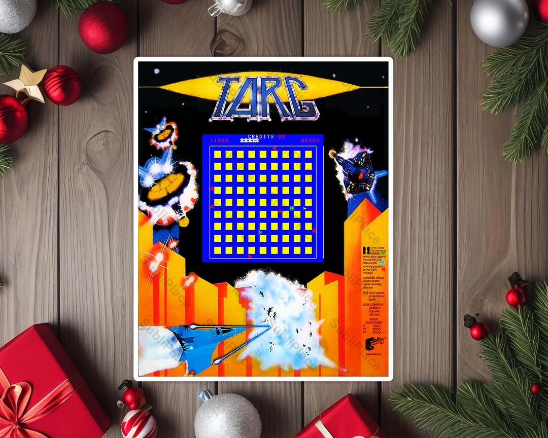 Targ Arcade Game Marquee, Bezel & Screenshot 8"x10" Metal Plate - High ...