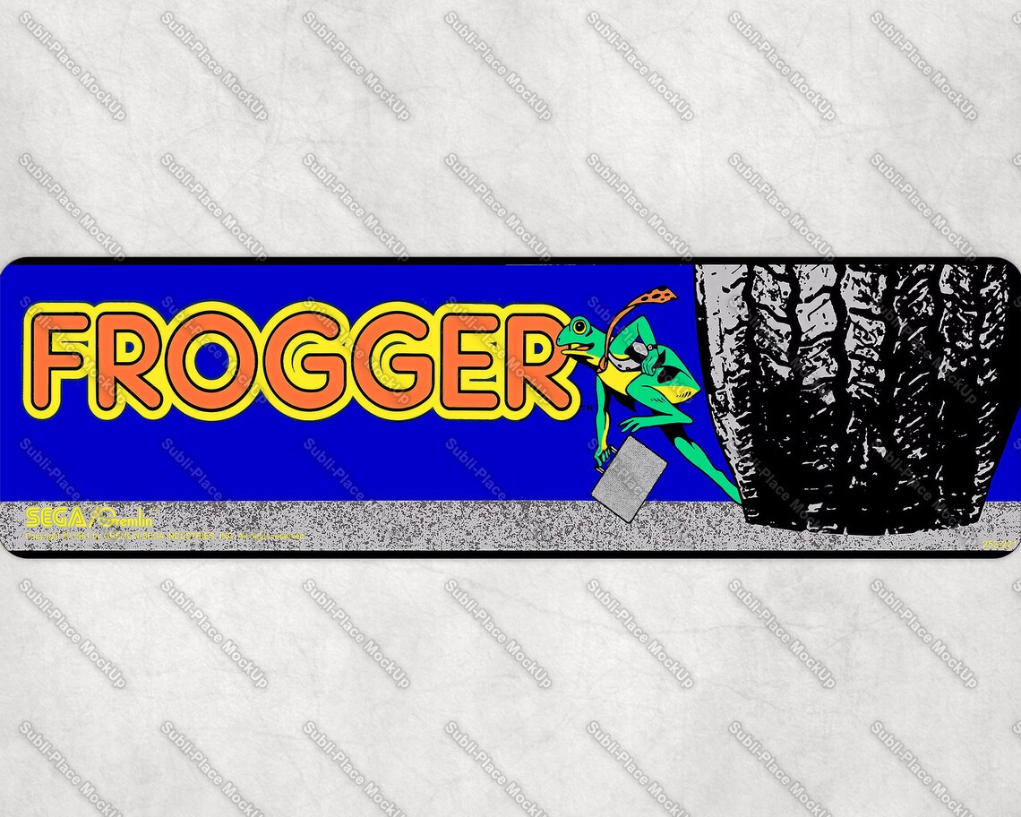Frogger Arcade Game Marquee 4x13.5 Metal Plate | Etsy