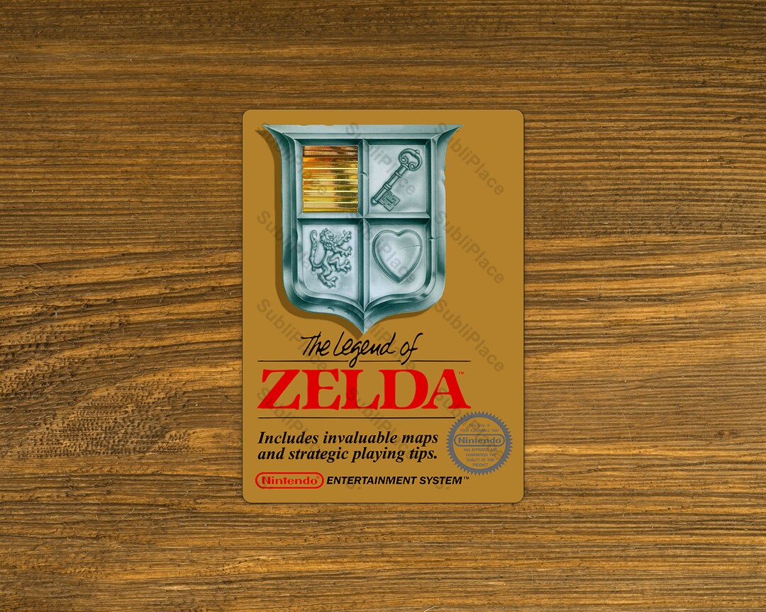 The Legend of Zelda NES Box Cover Video Game Image on Fridge Magnet 2.5 ...
