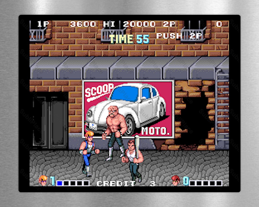 Double Dragon Arcade Game 3600 Score Screenshot - Etsy