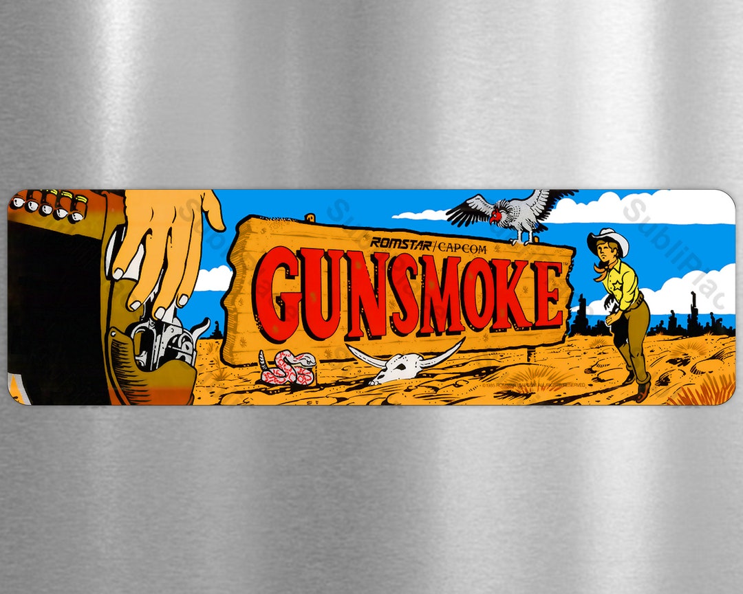 Gunsmoke Arcade Game Marquee 4x13.5 Metal Plate - Etsy