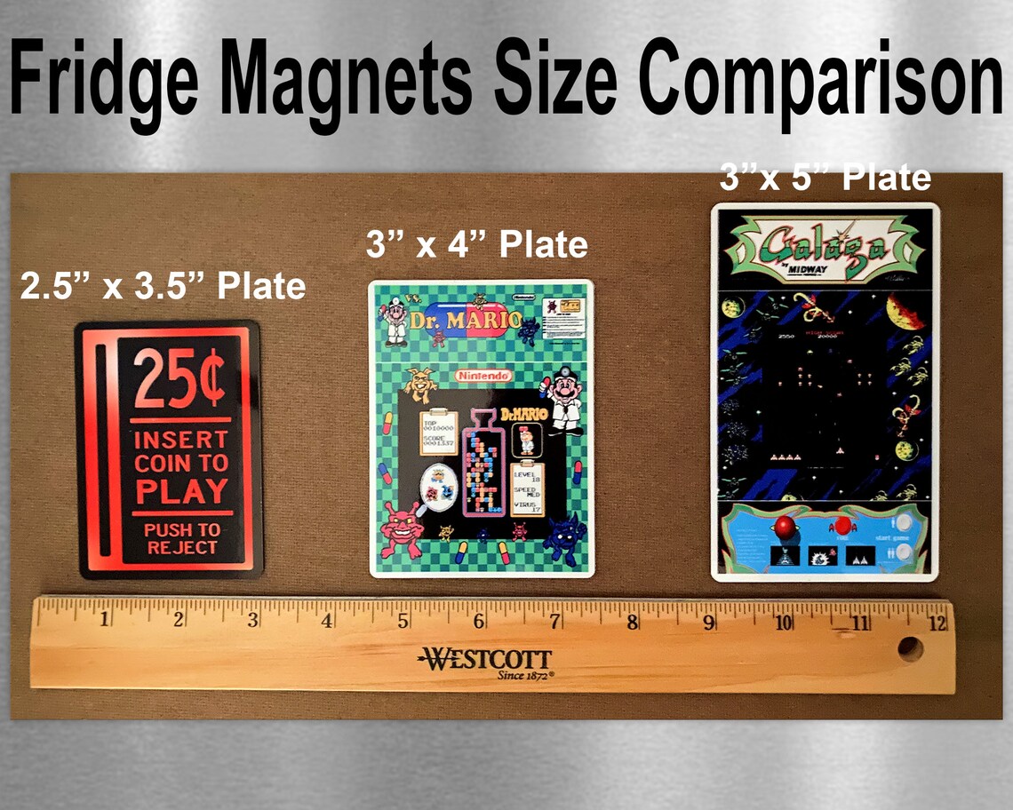 Yie Ar Kung-fu Arcade Game Image on a 3" X 5" Metal Plate Fridge Magnet ...