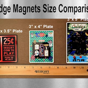 Asteroids Deluxe Arcade Game Image on a 3" X 5" Metal Plate Fridge ...
