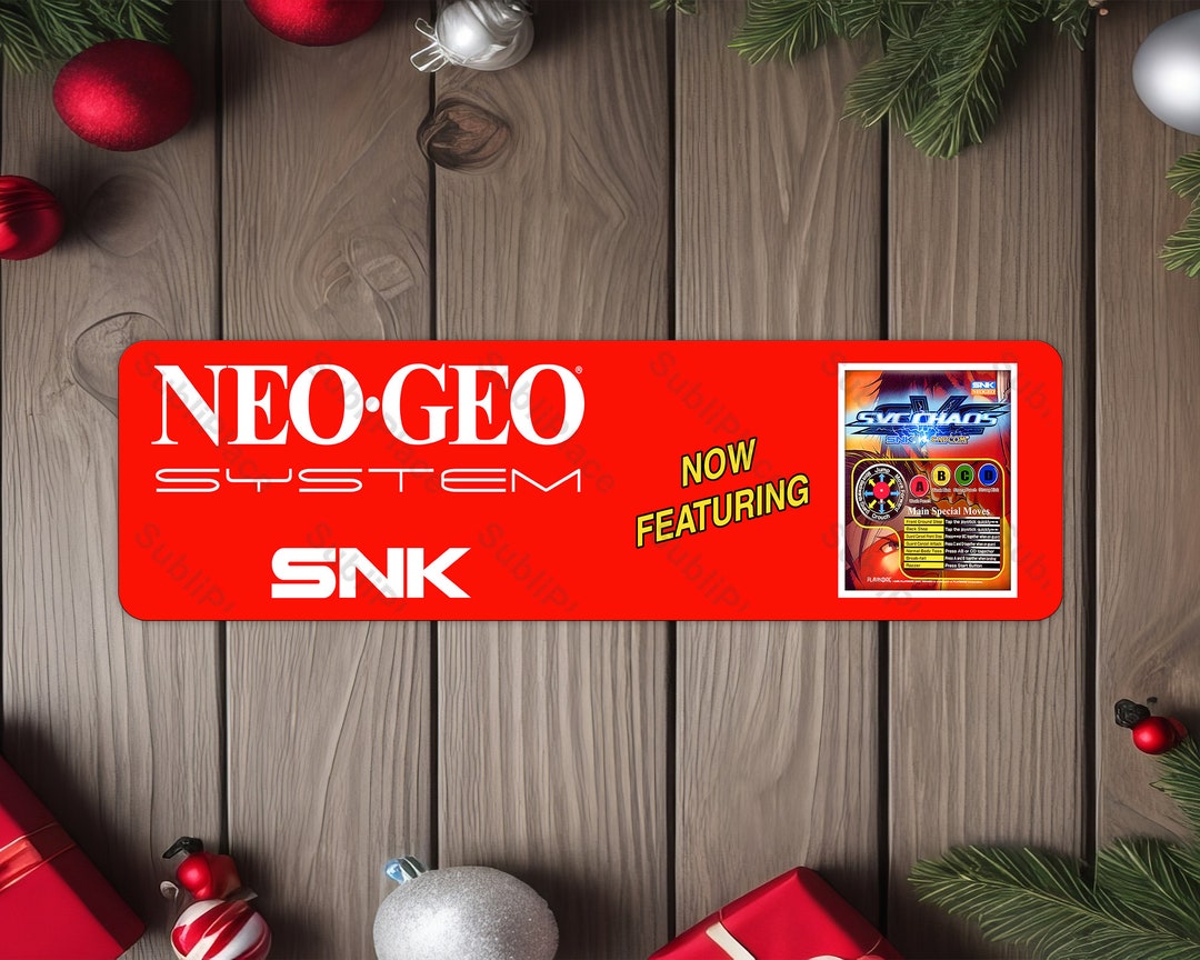 SVC Chaos - Neo-geo SNK Arcade Game Marquee 4"x13.5" Metal Plate - High ...
