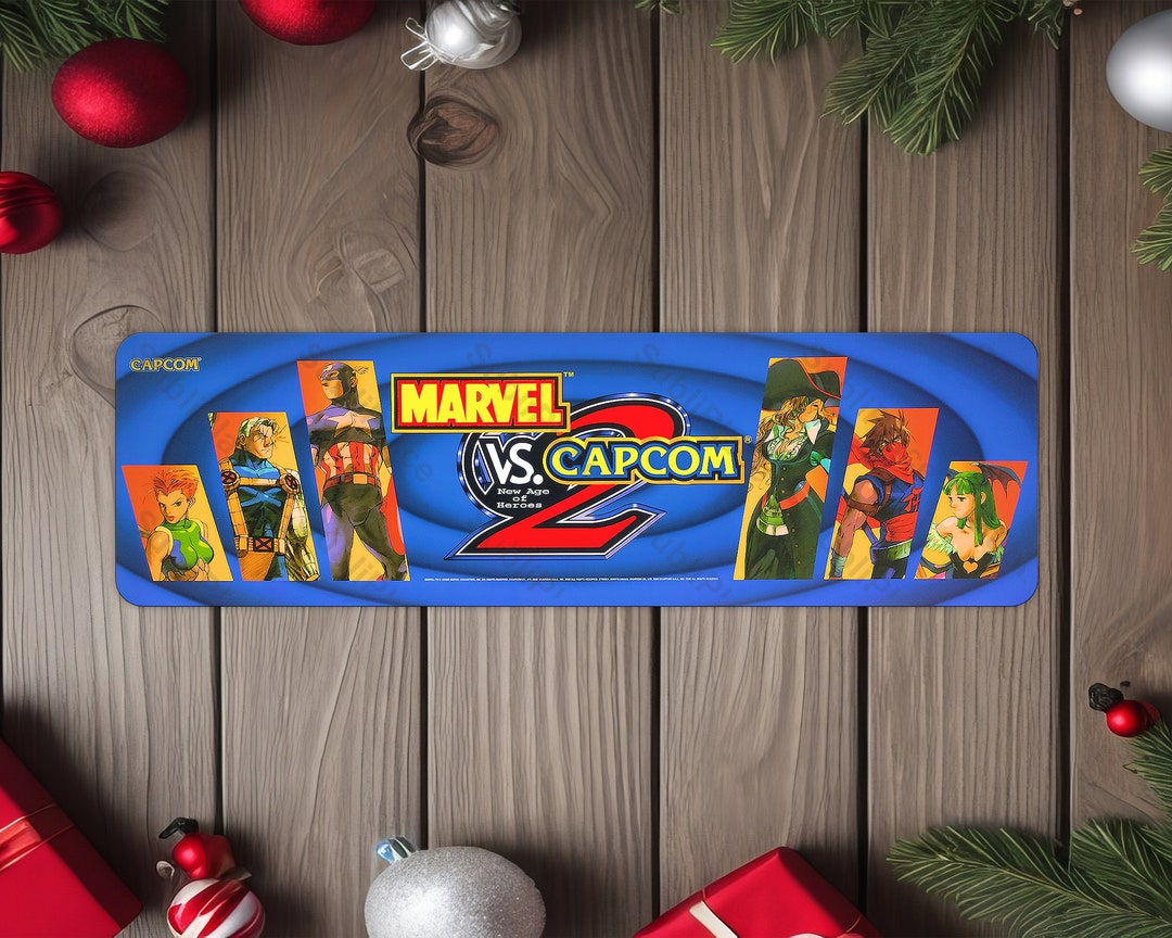Marvel Vs Capcom 2 No Mild Violence Sticker Arcade Game Marquee 4x13.5 ...