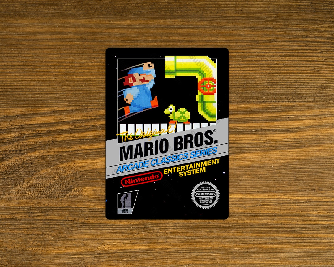 Mario Bros. NES Box Cover Video Game Fridge Magnet 2.5"x3.5" Metal ...
