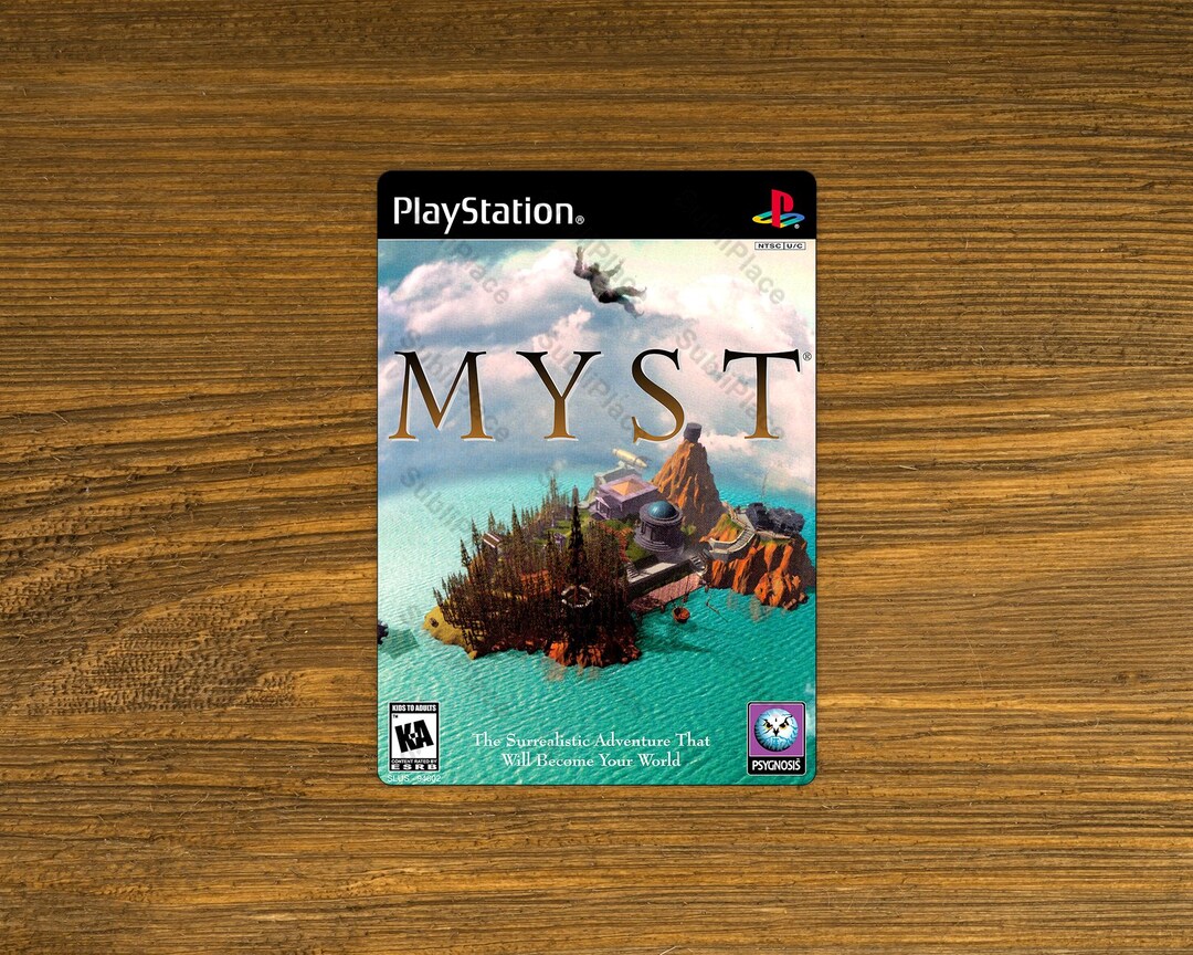 Myst PS1 Box Cover Video Game Image on a Fridge Magnet 2.5"x3.5" Metal Plate - High Gloss ...