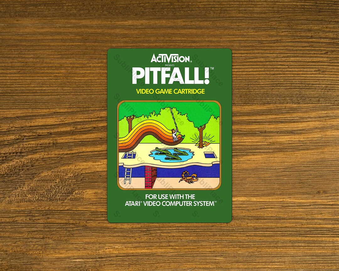 Pitfall! Atari 2600 Box Cover Video Game Image on a Fridge Magnet 2.5 ...