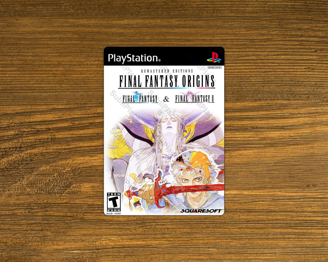 Final Fantasy Origins PS1 Box Cover Video Game Image on a Fridge Magnet ...