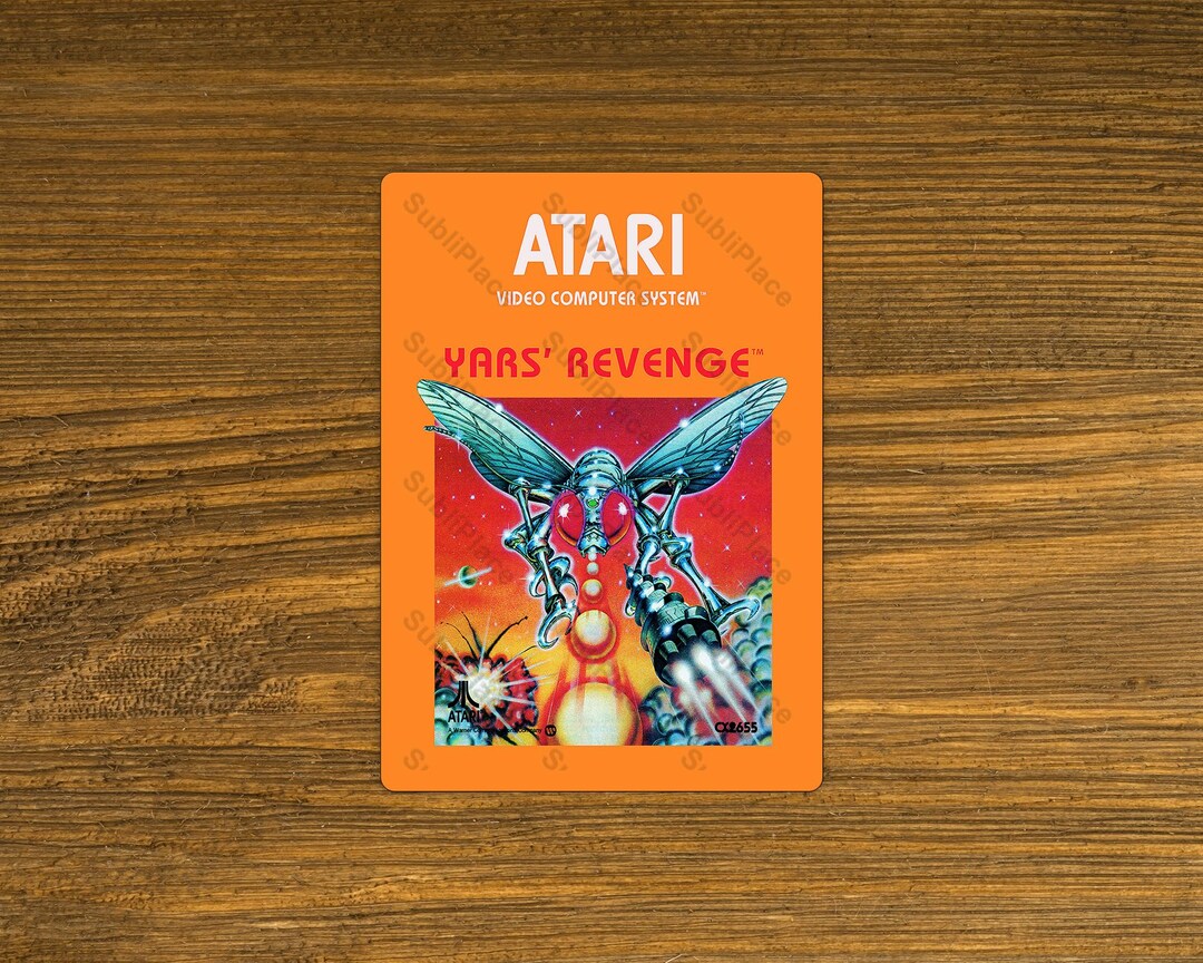 Yar's Revenge Atari 2600 Box Cover Video Game Image on a Fridge Magnet ...