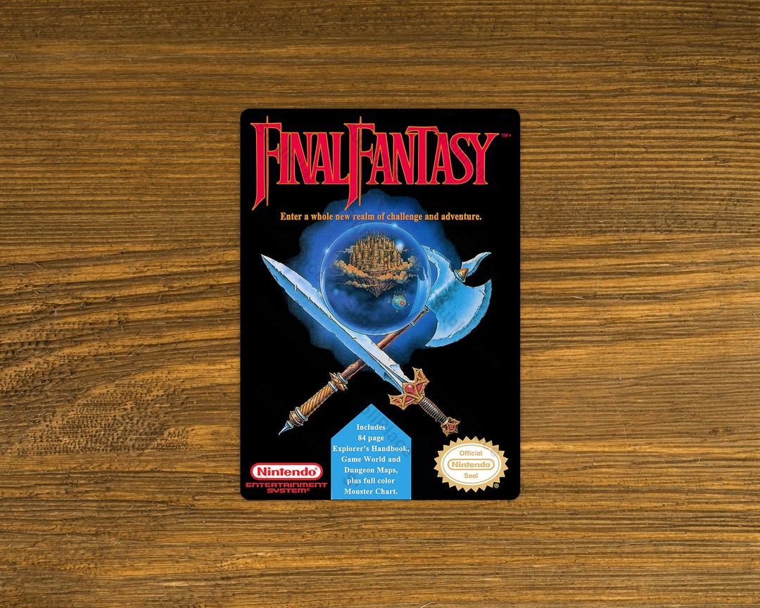 Final Fantasy NES Box Cover Video Game Fridge Magnet 2.5"x3.5" Metal ...