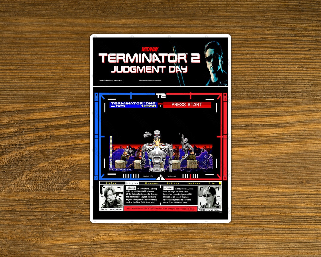 Terminator 2 Judgment Day Arcade Game Fridge Magnet 3x4 Metal Plate ...