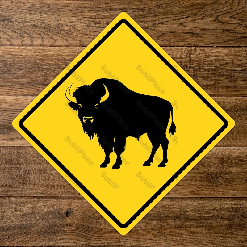 Metal Bison Sign - Etsy