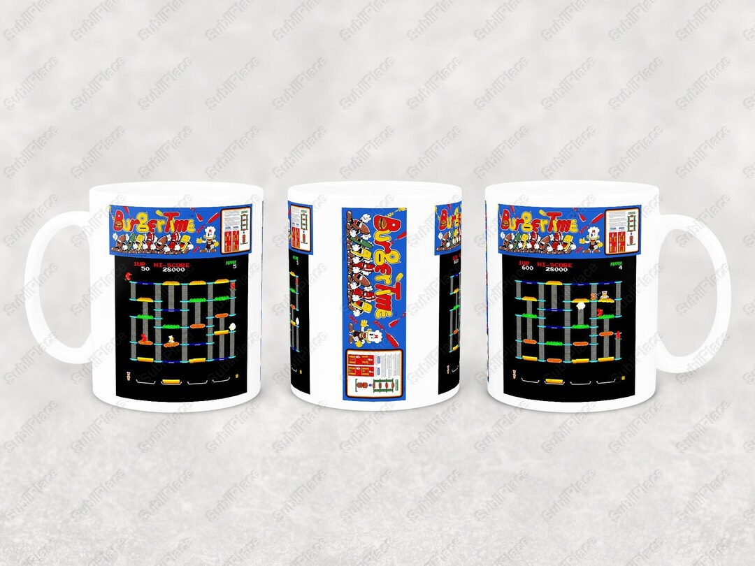 Burger Time Arcade Game Alternate Marquee and Gameplay Screenshots 11 ...