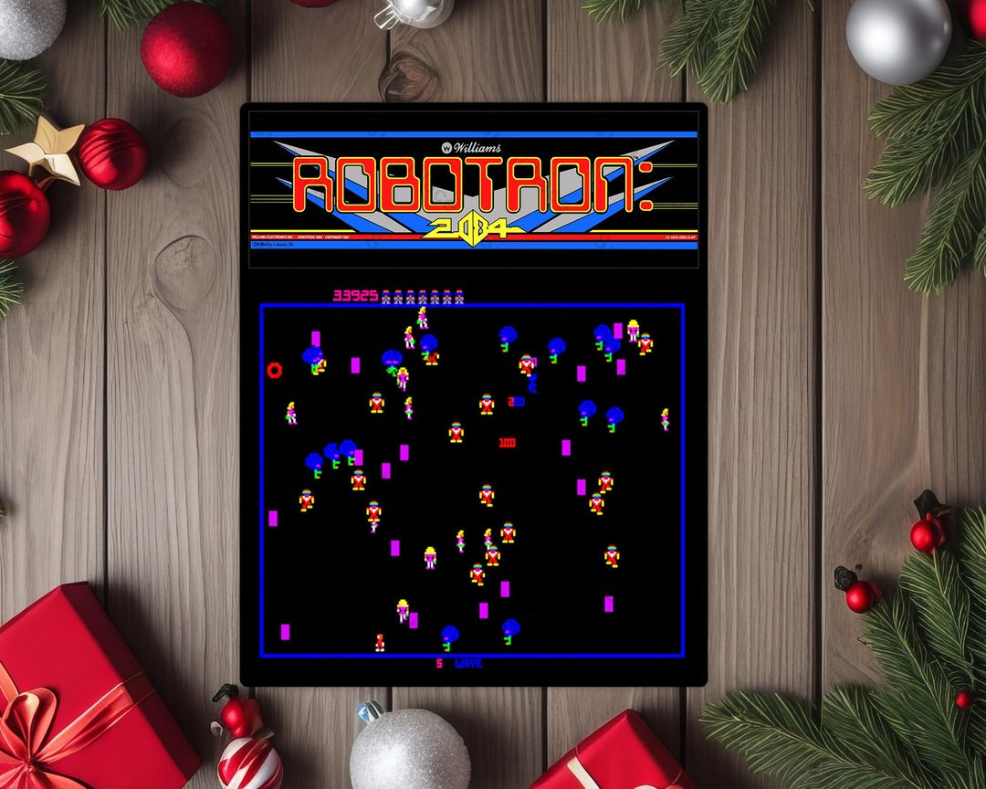 Robotron : 2084 Arcade Game Marquee & Screenshot 8"x10" Metal Plate ...