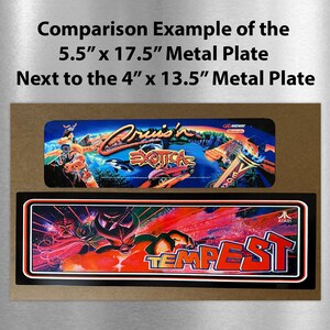 Inferno Arcade Game Marquee Image on a 4"x13.5" Metal Plate - High ...