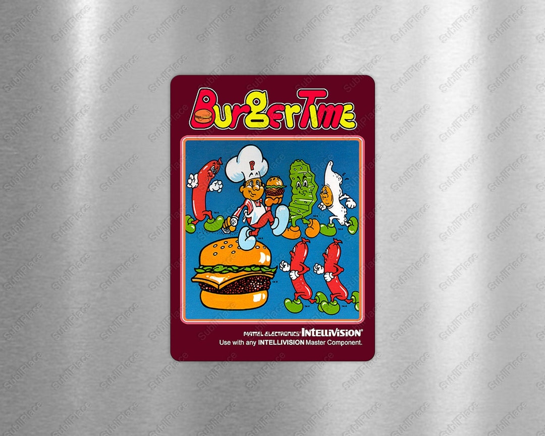 Burgertime Intellivision Box Cover Video Game Fridge Magnet - Etsy