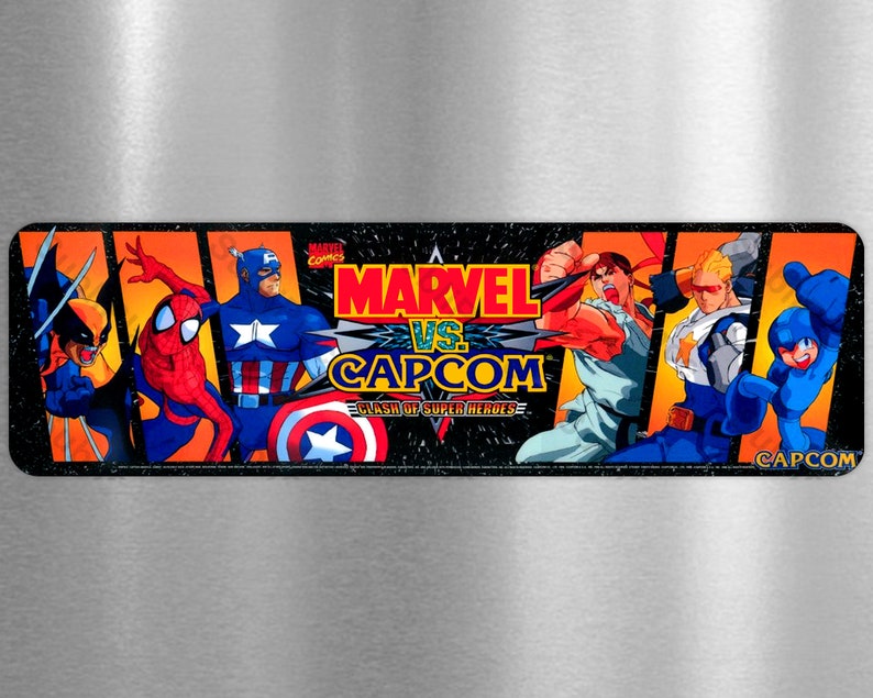 Marvel Vs Capcom Arcade Game Marquee 4x13.5 Metal - Etsy