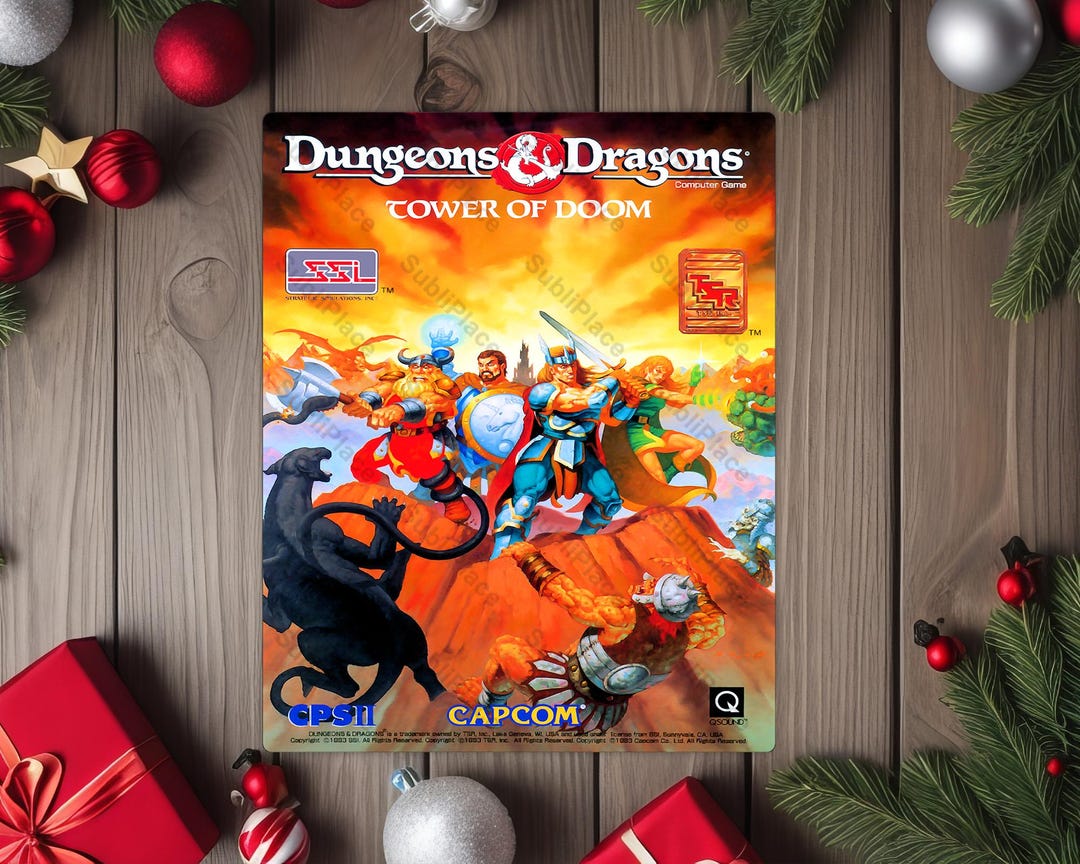 Dungeons & Dragons Tower of Doom Arcade Game Flyer Promo Art Image on a ...