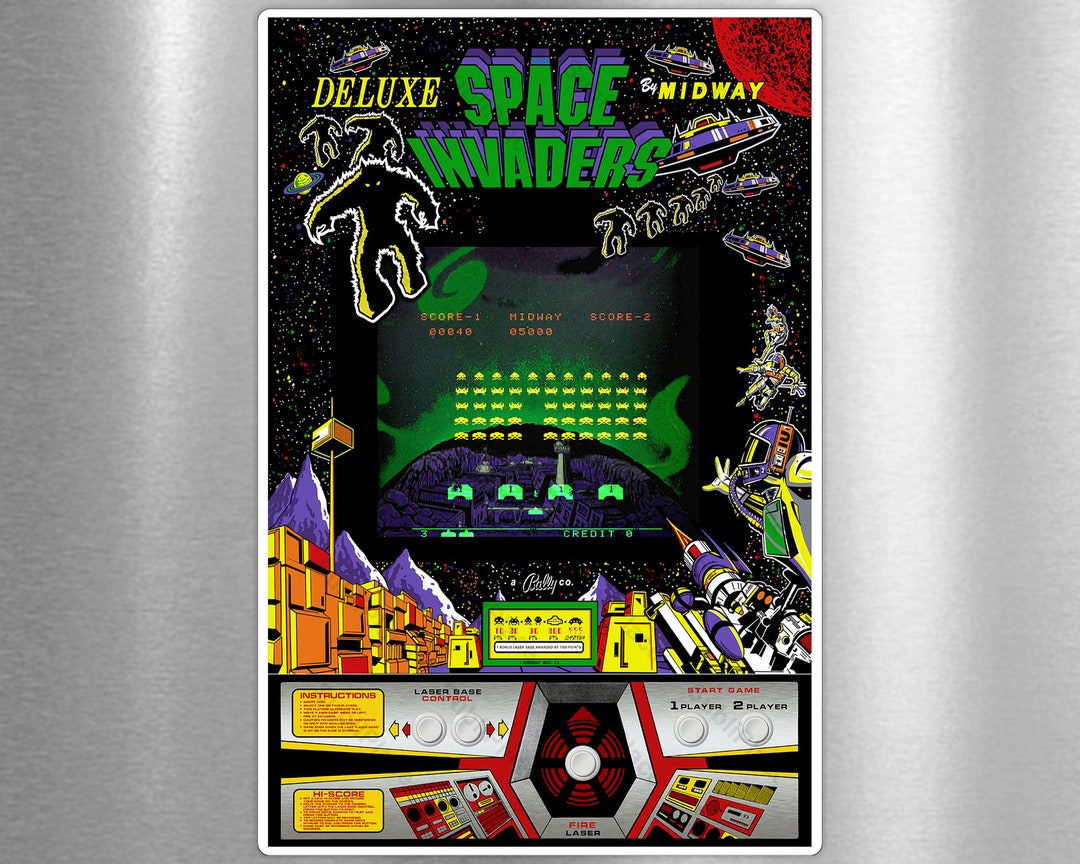 Deluxe Space Invaders Arcade Game Marquee, Bezel, Screenshot & Controls ...