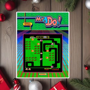 Mr. Do! Arcade Game Marquee, Bezel & Screenshot Image on a 8"x10" Metal ...