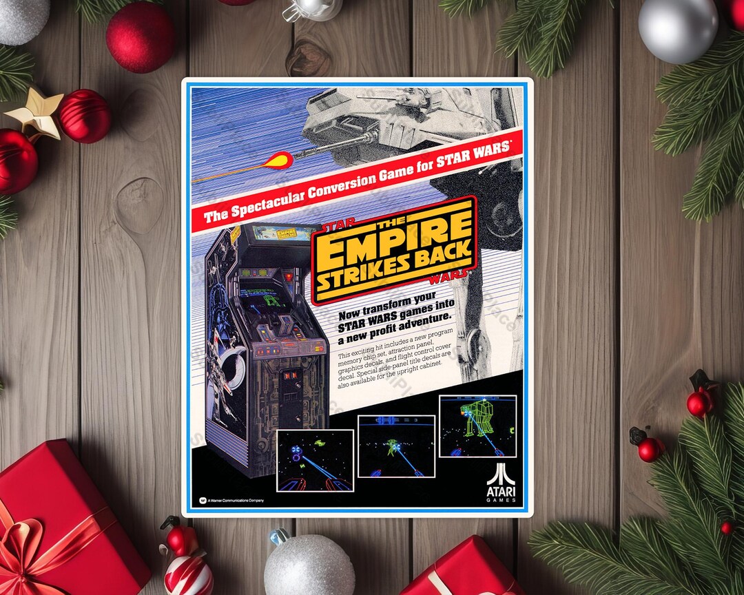 The Empire Strikes Back Arcade Game Flyer Promo Art Image on a 8x10 ...