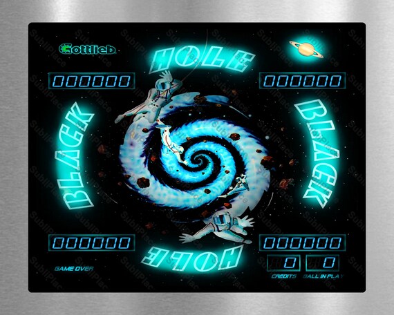 Black Hole Pinball Backglass