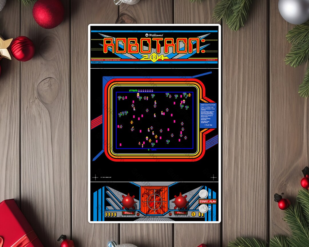 Robotron 2084 Arcade Game Marquee, Bezel, Screenshot & Control Panel ...