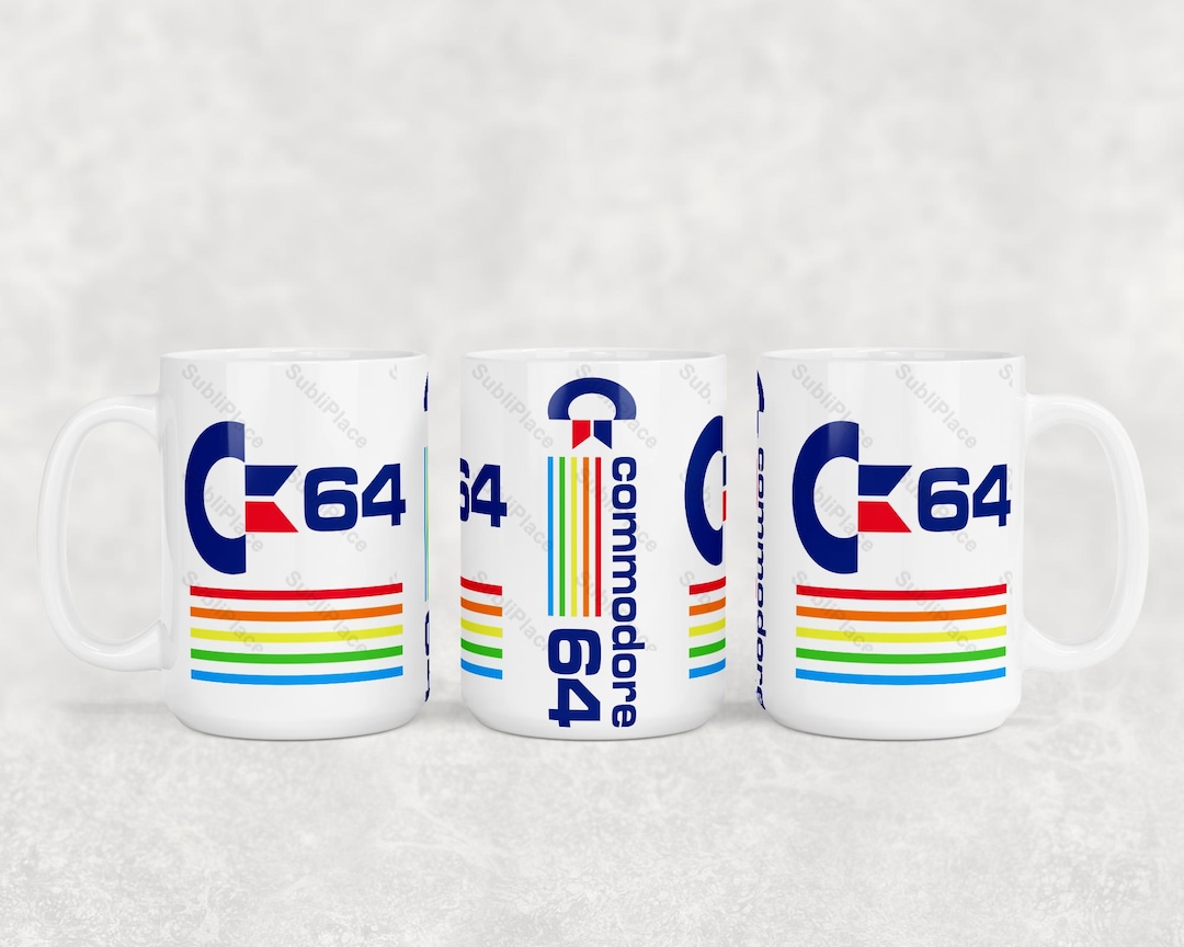 Commodore 64 Video Game System Logo Image on a 15 Oz Coffee Mug - Has ...